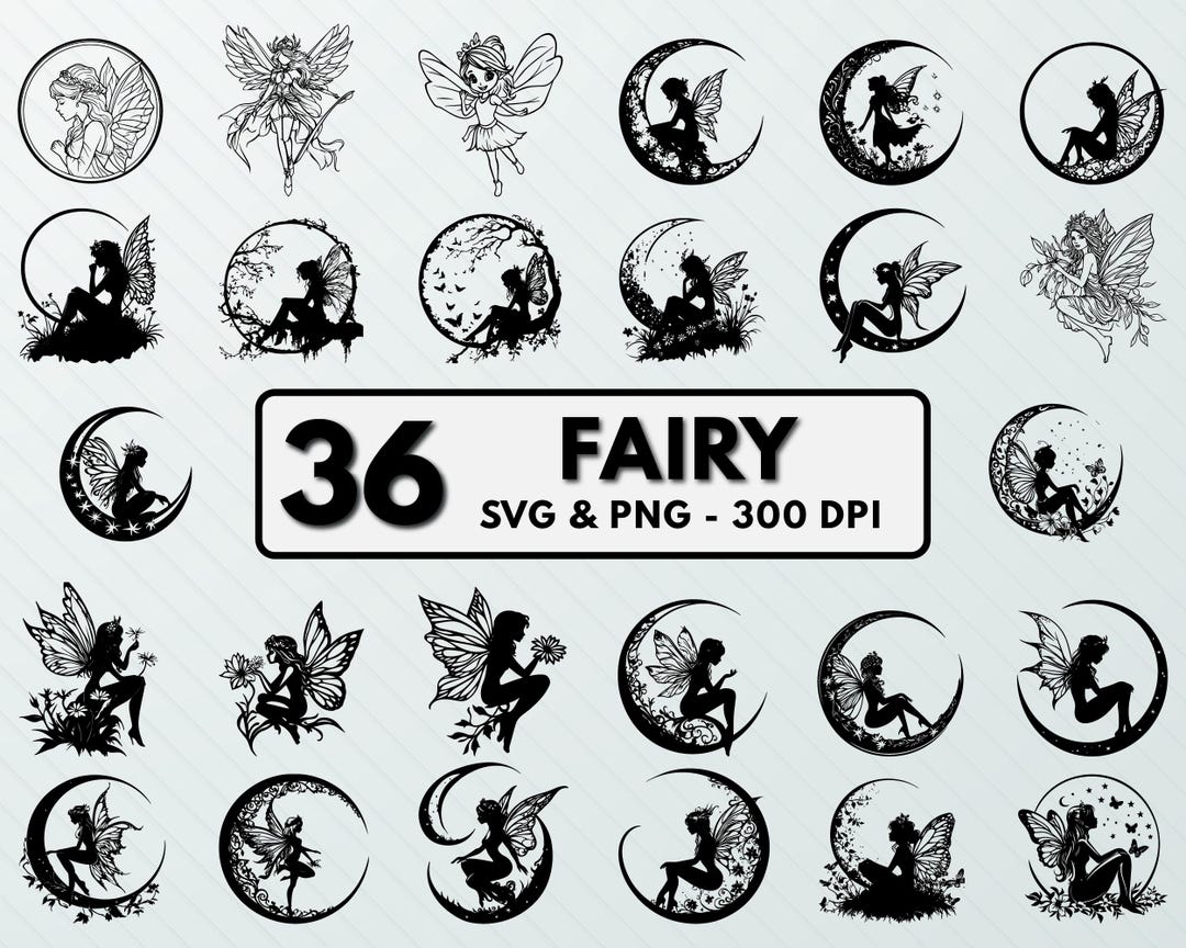 Fairy Svg, Fairy Png, Fairy Clipart, Fairy Silhouette, Fairy Decal ...