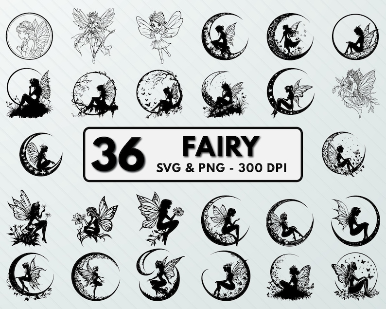 Fairy Svg, Fairy Png, Fairy Clipart, Fairy Silhouette, Fairy Decal ...