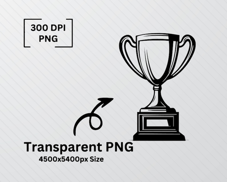 Trophy Silhouette SVG Bundle: Champion Graphics (PNG, Vector) - Etsy