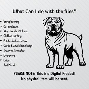 Shar Pei Svg Bundle, Shar Pei Silhouette Png, Dog Breeds Clipart, Shar ...