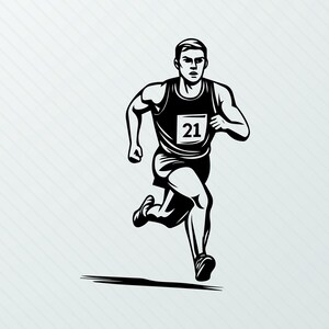 Runner Svg Png, Runner Clipart, Runner Silhouette, Runner Decal, Runner ...