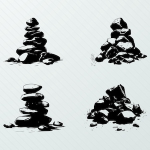 Pile of Rocks Clipart: SVG, PNG, Vector Cut File - Etsy