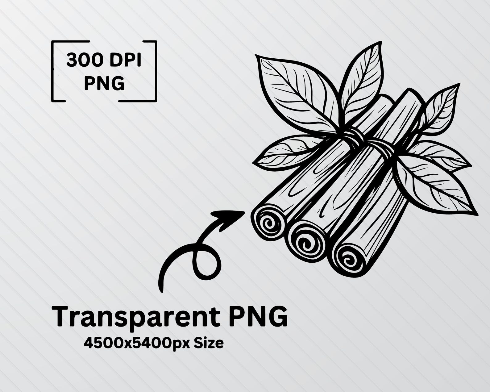 Cinnamon Sticks SVG Bundle: Spice Clipart, Cut Files (PNG, SVG) - Etsy