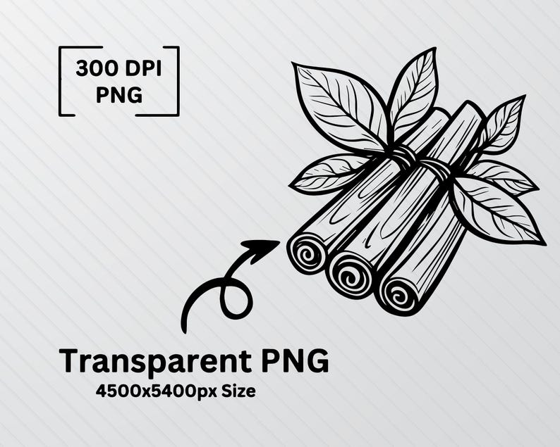 Cinnamon Svg Bundle, Cinnamon Silhouette, Sticks Spice Vector Svg ...