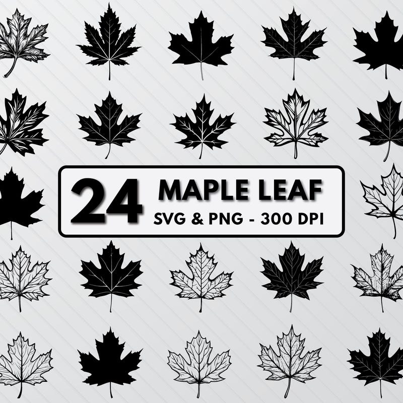 Maple Leaf Design - Etsy