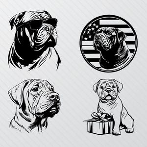 Shar Pei Svg Bundle, Shar Pei Silhouette Png, Dog Breeds Clipart, Shar ...