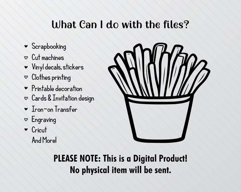 French Fries Silhouette, French Fries Svg Bundle, French Fries Clipart ...