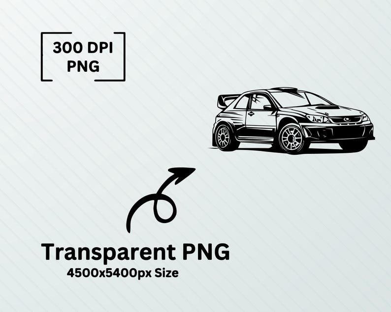 Rally Car Clipart: SVG, PNG, Decal, Vector Art (digital Download) - Etsy