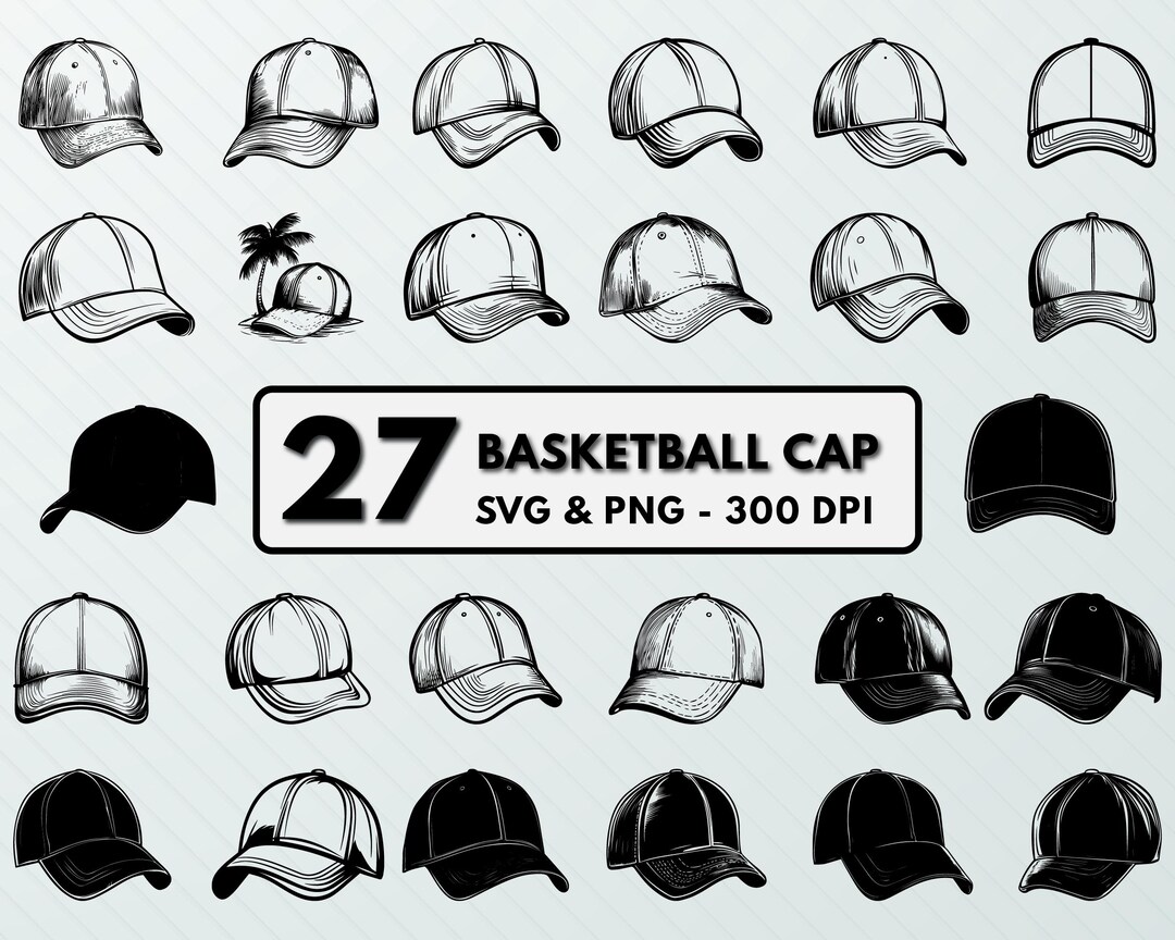 Basketball Cap Svg Png, Basketball Cap Clipart, Basketball Cap ...