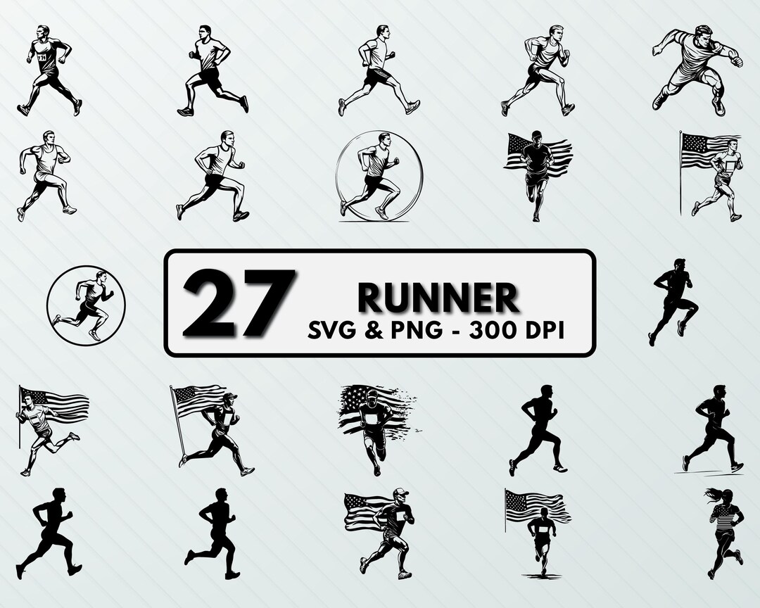 Runner Svg Png, Runner Clipart, Runner Silhouette, Runner Decal, Runner ...