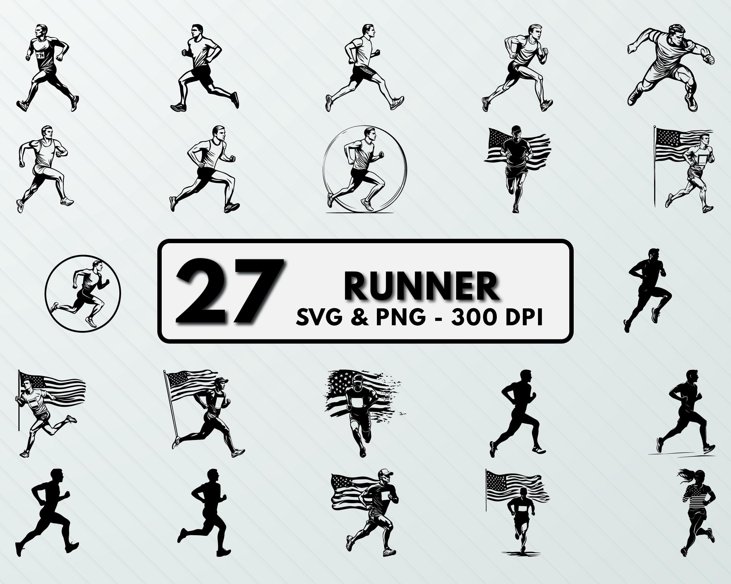 Runner Svg Png, Runner Clipart, Runner Silhouette, Runner Decal, Runner ...