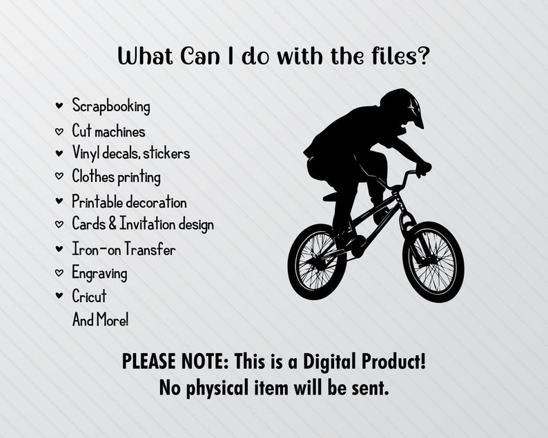 Bmx Bike Silhouette, BMX Bike Svg Bundle Set, BMX Clipart Png, BMX ...