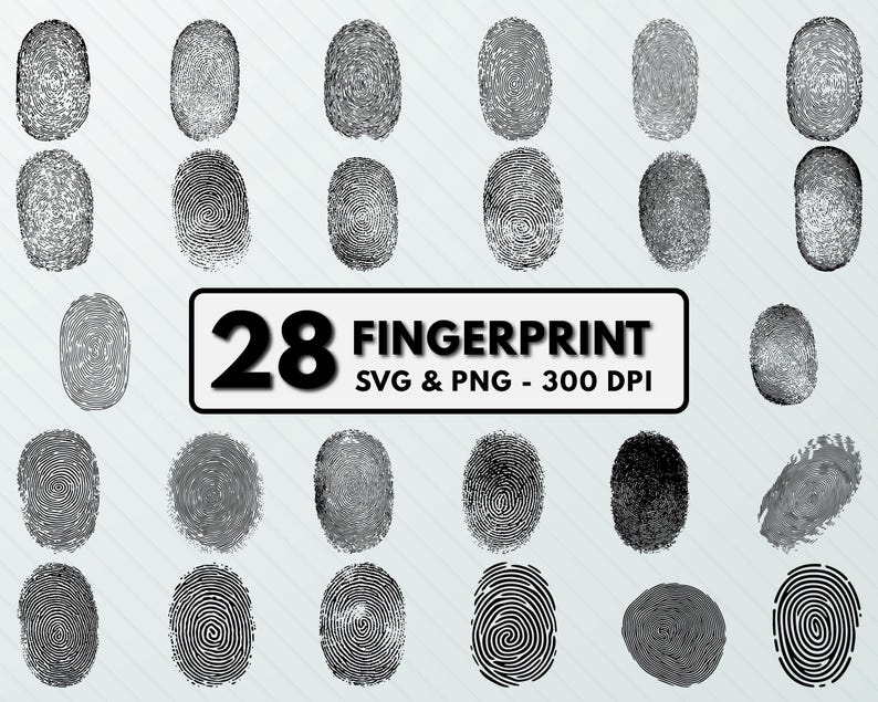 Fingerprint Svg Bundle, Fingerprint Fingerprint Clipart Png ...