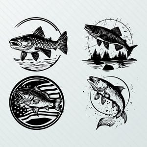 Musky Fish SVG PNG Bundle: Fishing Clipart, Decal Cut Files - Etsy
