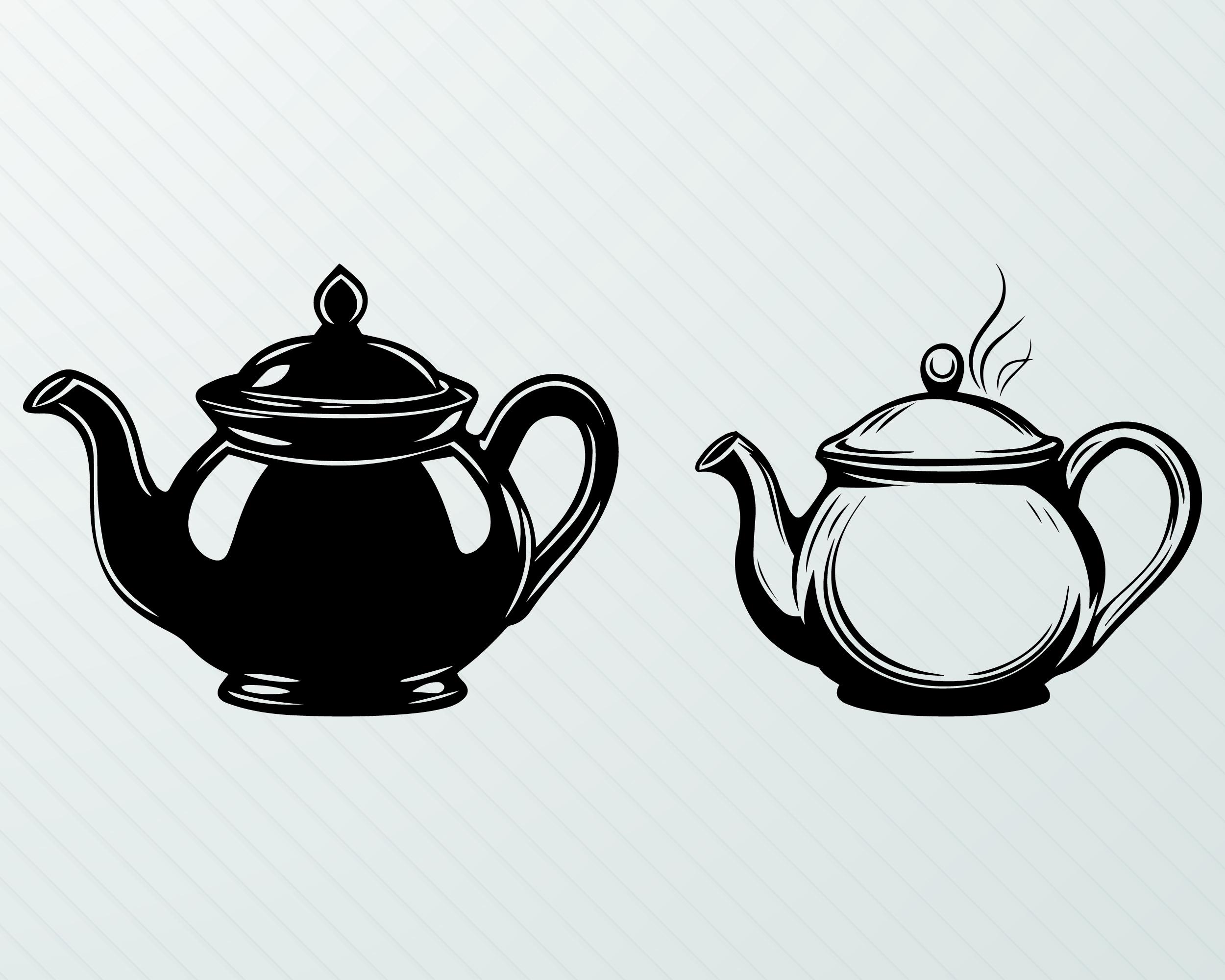 Teapot Svg Png, Teapot Clipart, Teapot Silhouette, Teapot Decal, Teapot ...