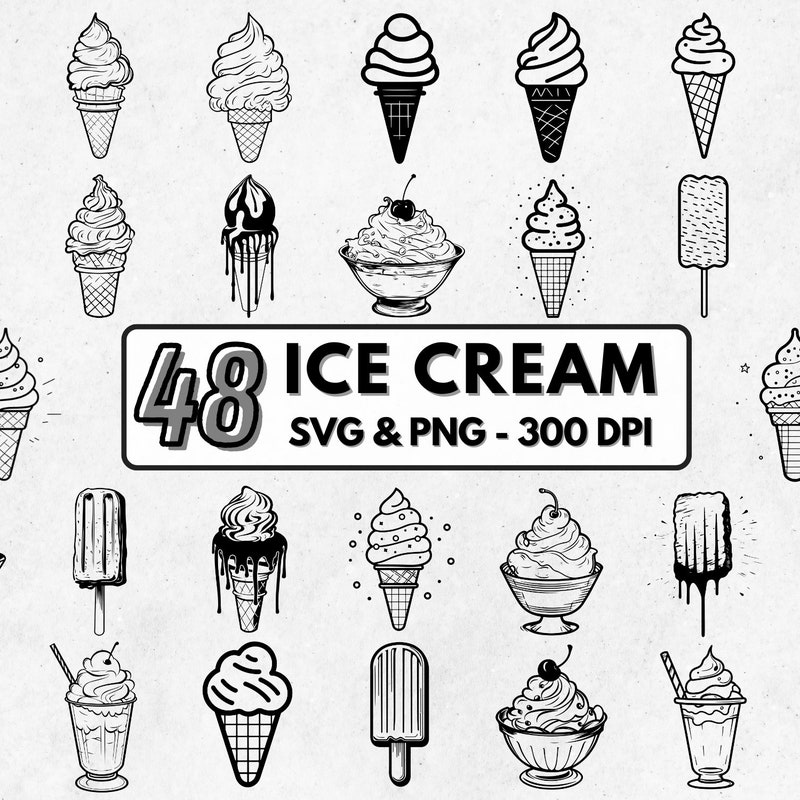 Ice Cream Svg - Etsy