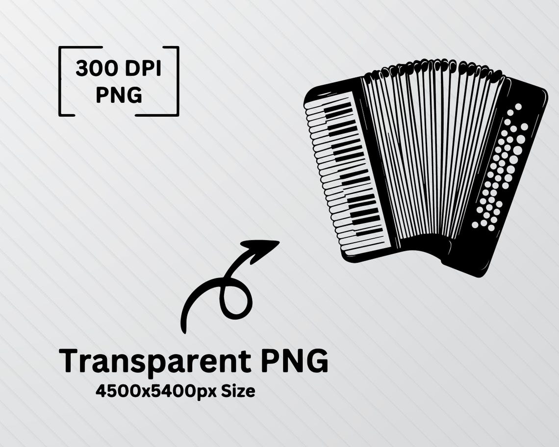 Accordion Silhouette, Accordion Svg Cut Files Cricut Bundle, Accordion ...