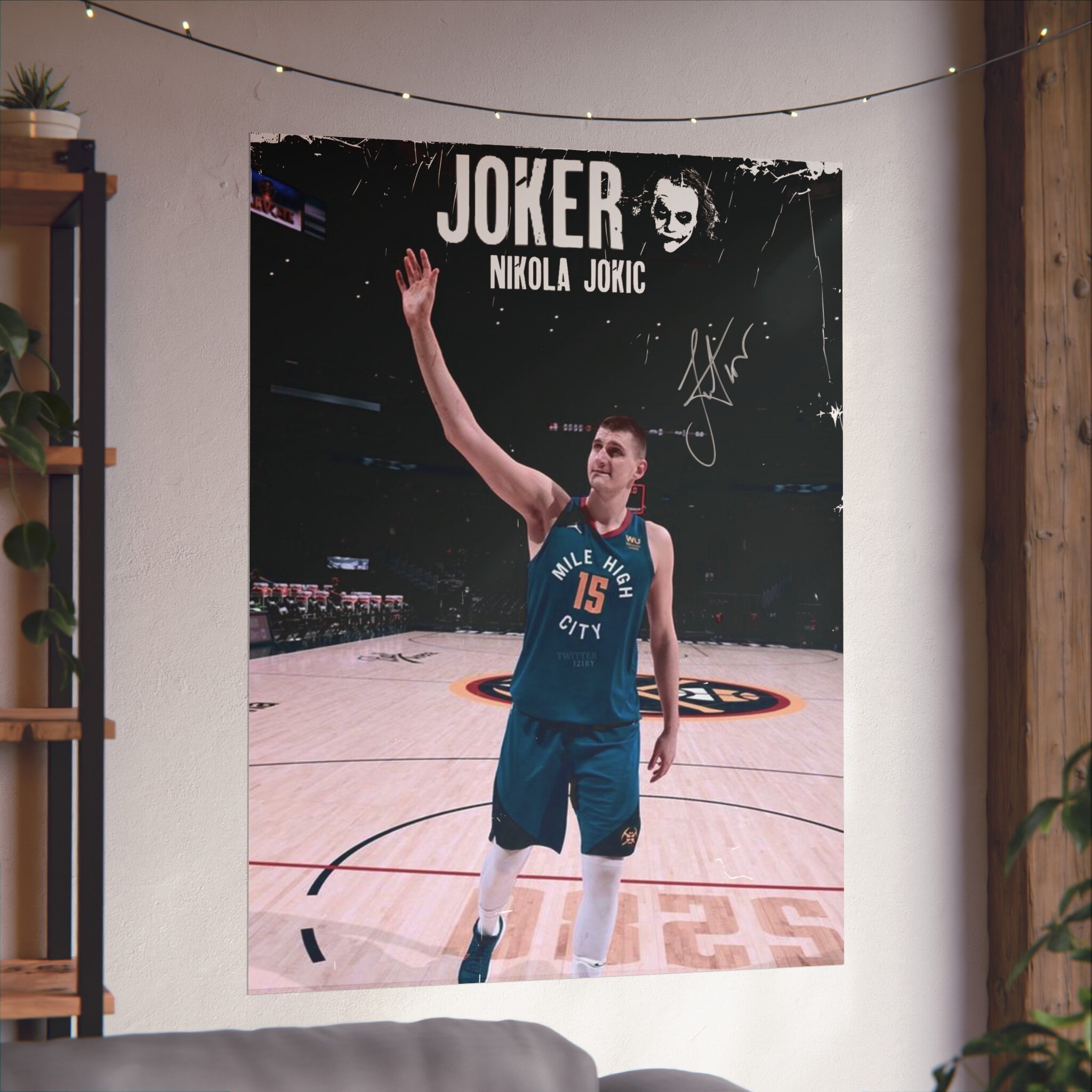 Nikola Jokic Poster, Denver Nuggets, MVP, Championship, Playoffs, NBA ...