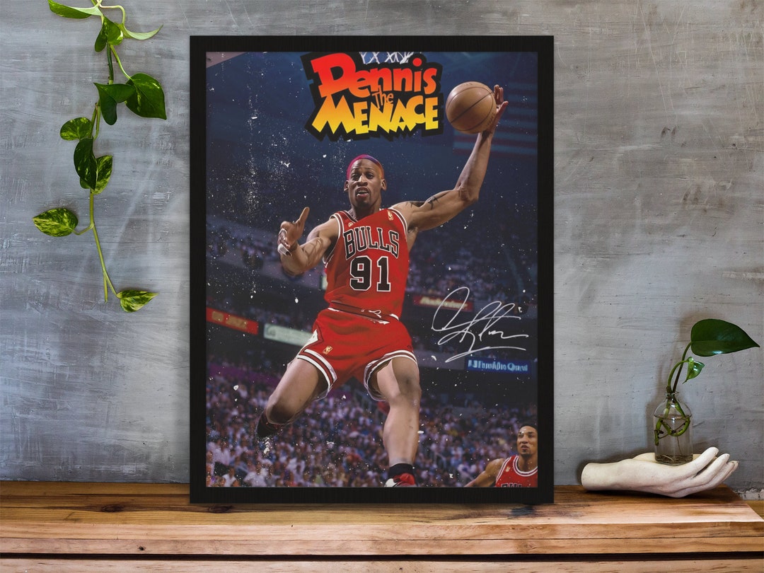 Dennis Rodman Poster, Chicago Bulls Poster, the Worm Poster, Wall Art ...
