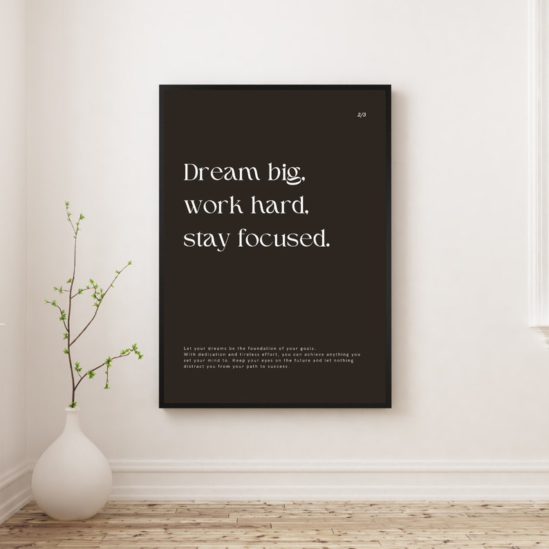 Empowerment Trio: Minimalist Motivational Posters | Feminim Posters - Etsy