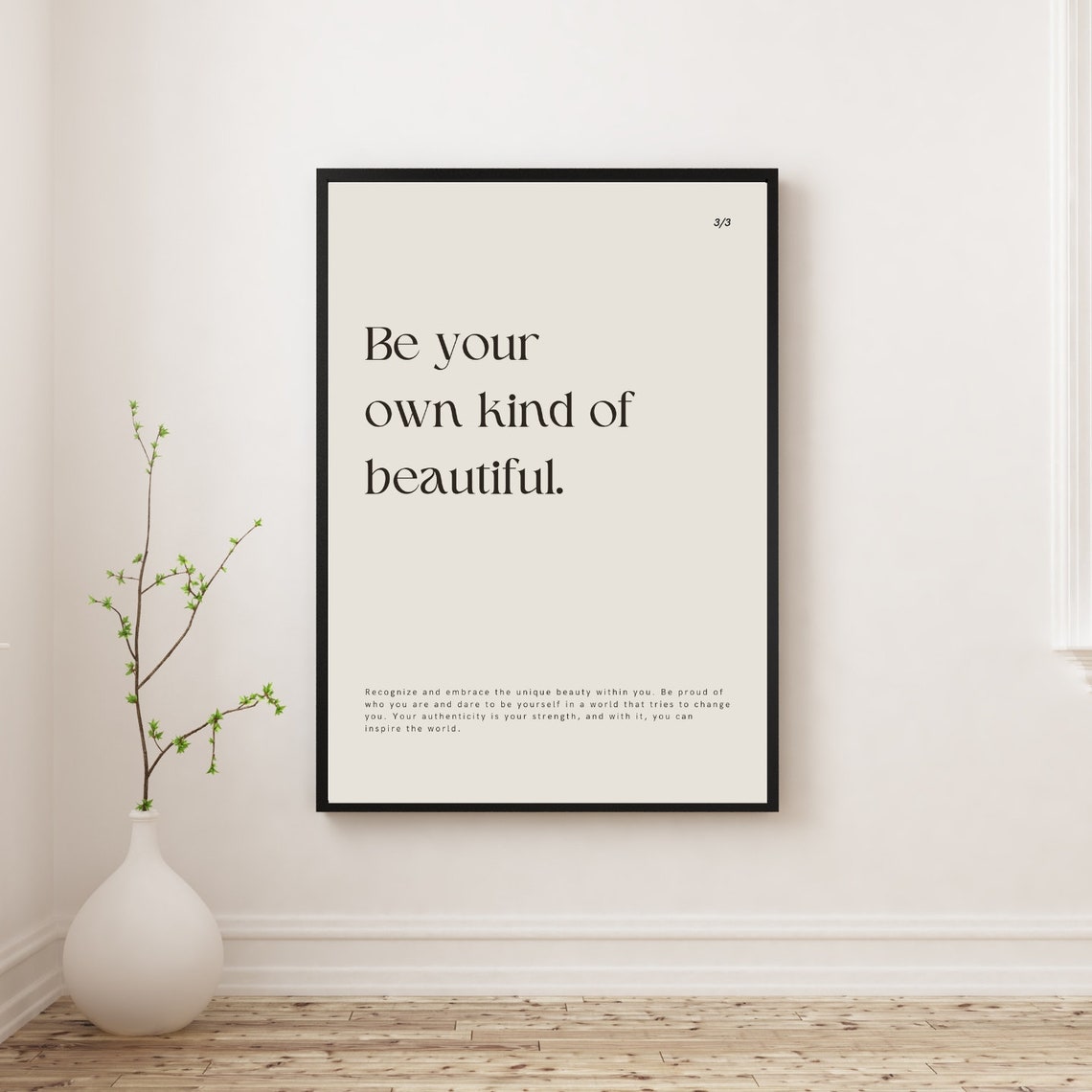 Empowerment Trio: Minimalist Motivational Posters | Feminim Posters - Etsy