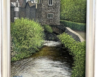 The Bridge House, Ambleside Print | Lake District Watercolour Painting ...