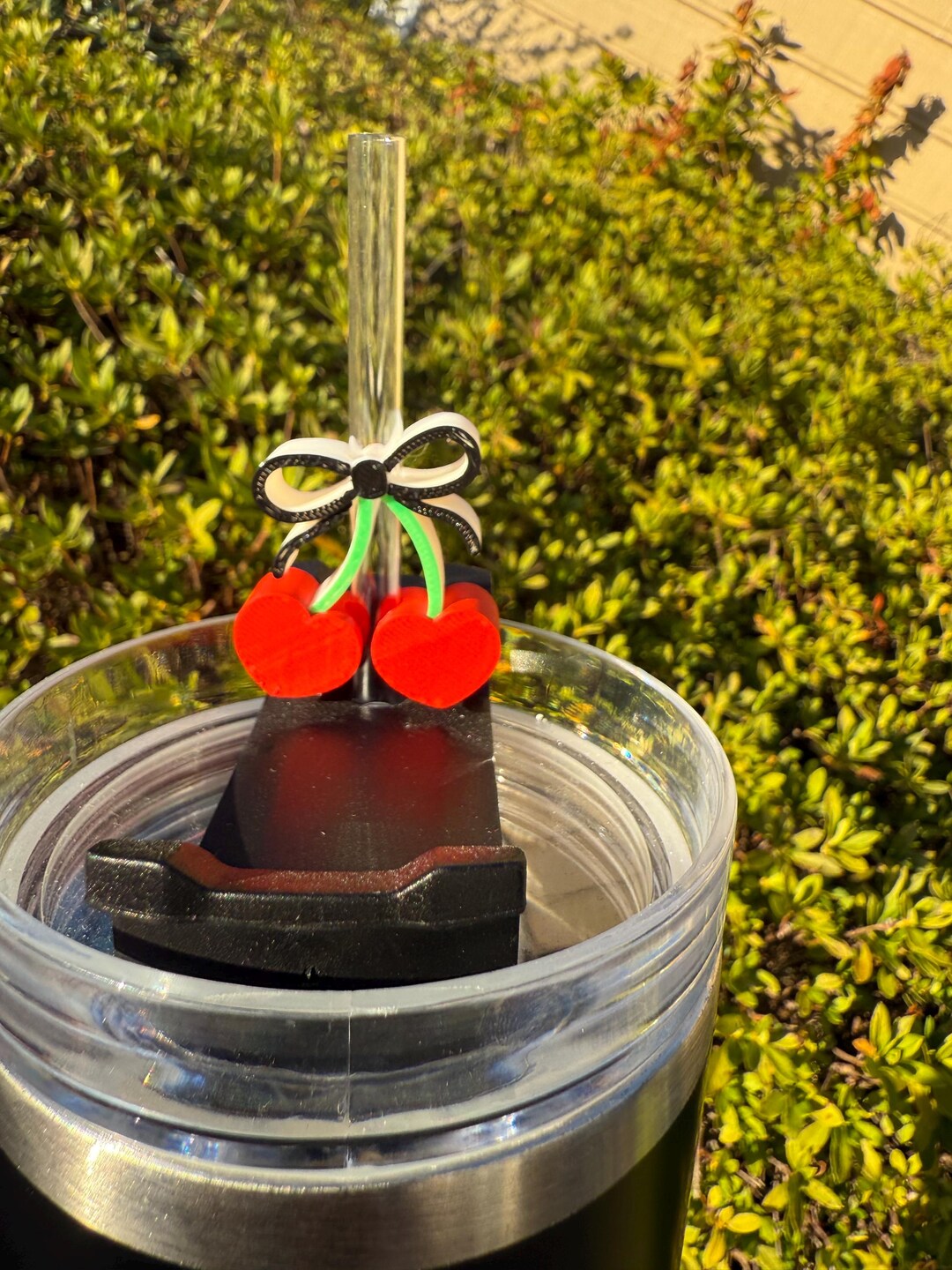 3D Cherry Straw Toppers, Stanley Straw Topper, Cup Accessories - Etsy
