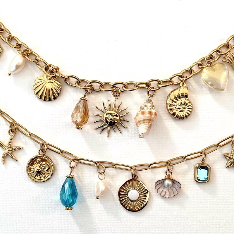 Shell Charm Bracelet - Etsy