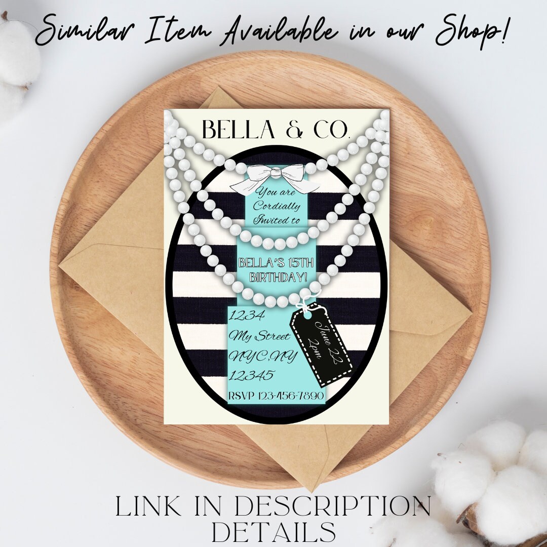 Little Blue Box Theme Thank You Card- PDF File Download - Etsy