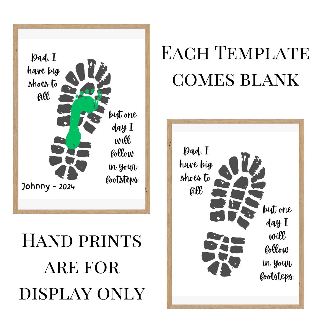 Father's Day Bundle: DIY Handprint Art & Craft Activity, Printable Pdfs ...