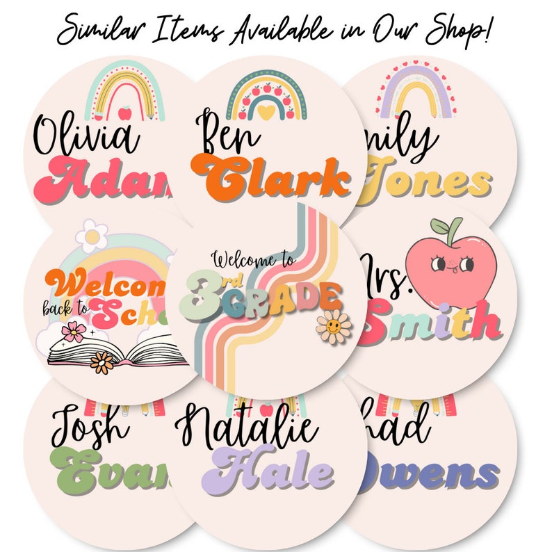 Customizable 2026 School Calendar, Retro Theme (digital Download) - Etsy