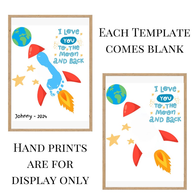 Father's Day Bundle: DIY Handprint Art & Craft Activity, Printable Pdfs ...