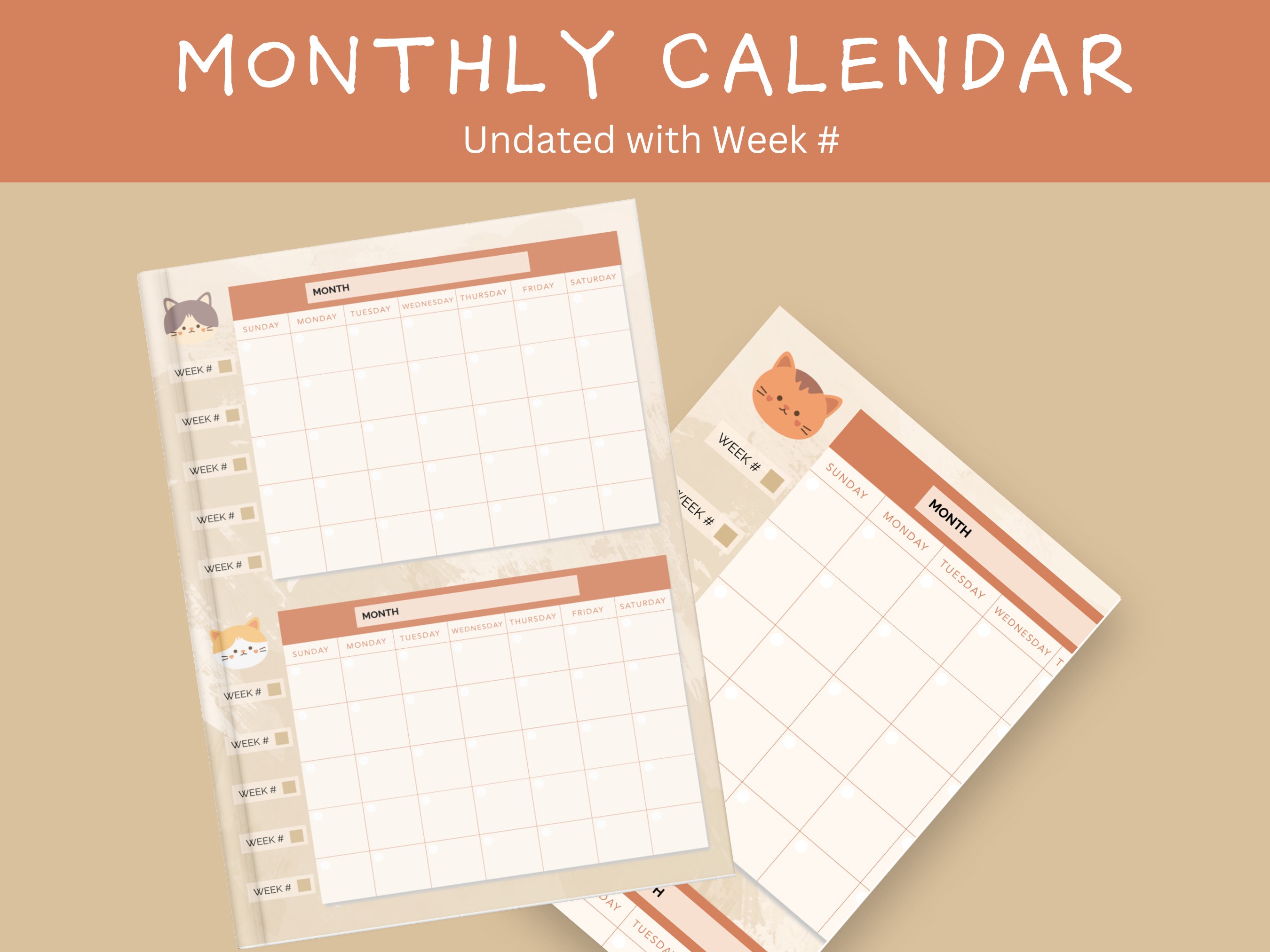 Printable Cat Planner, Cat Vaccination Guide, Cat Care Planner, Cat ...