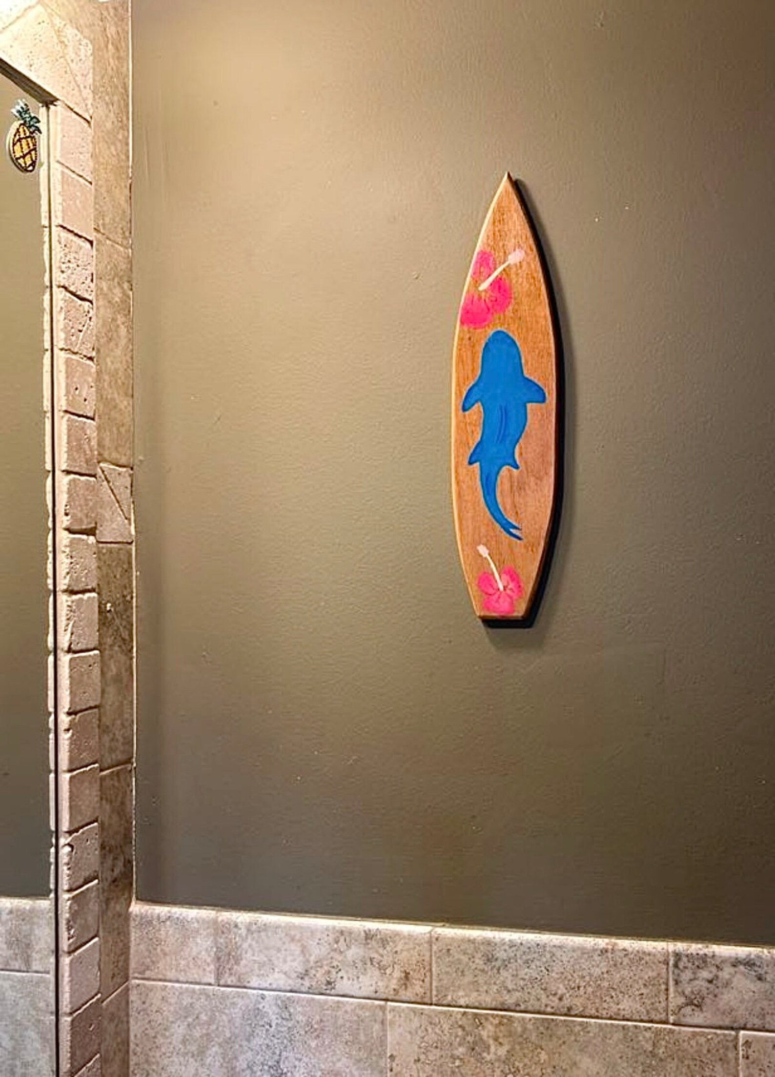 Surf Board Wall Decor, Coastal Theme, Hand-painted, Beach House Decor ...