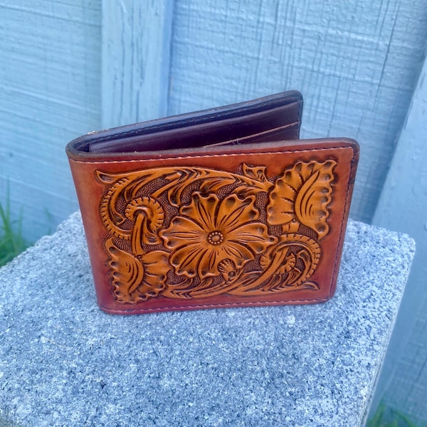 Hand Tooled Wallet - Etsy