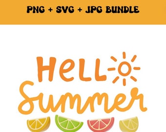 Summer Cute Doodle SVG PNG Clipart Bundle Files for Cricut Silhouette ...