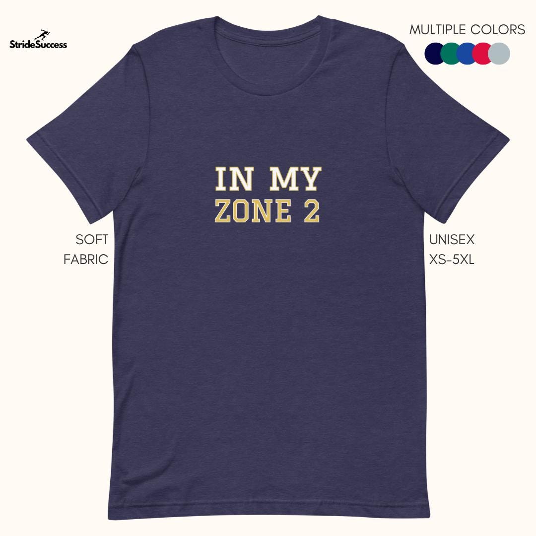 Running T-shirt: in My Zone 2 - Easy Training Shirt for Cyclist or ...