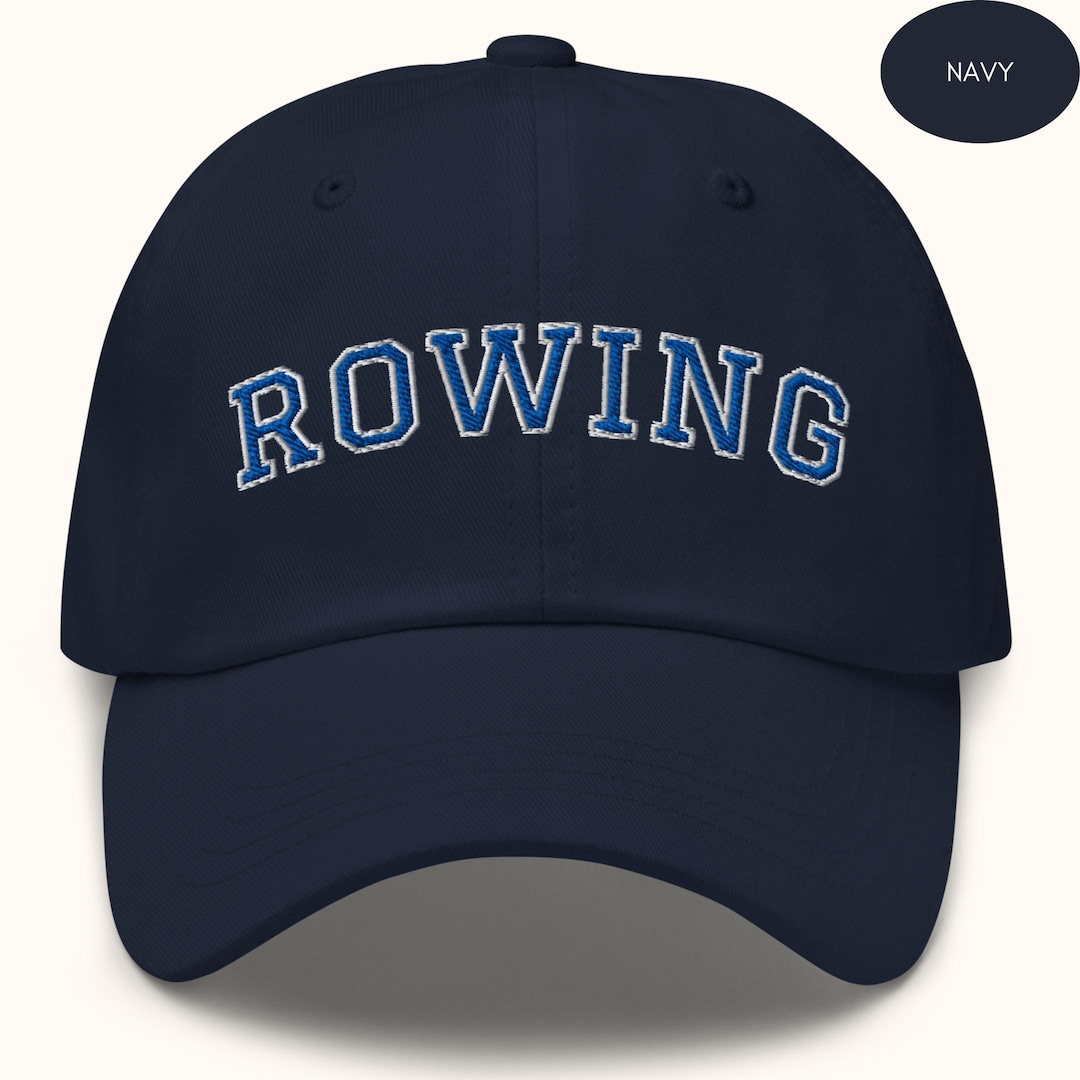 Rowing Embroidered Varsity Cap, Gift Idea for College Rower, Rowing ...