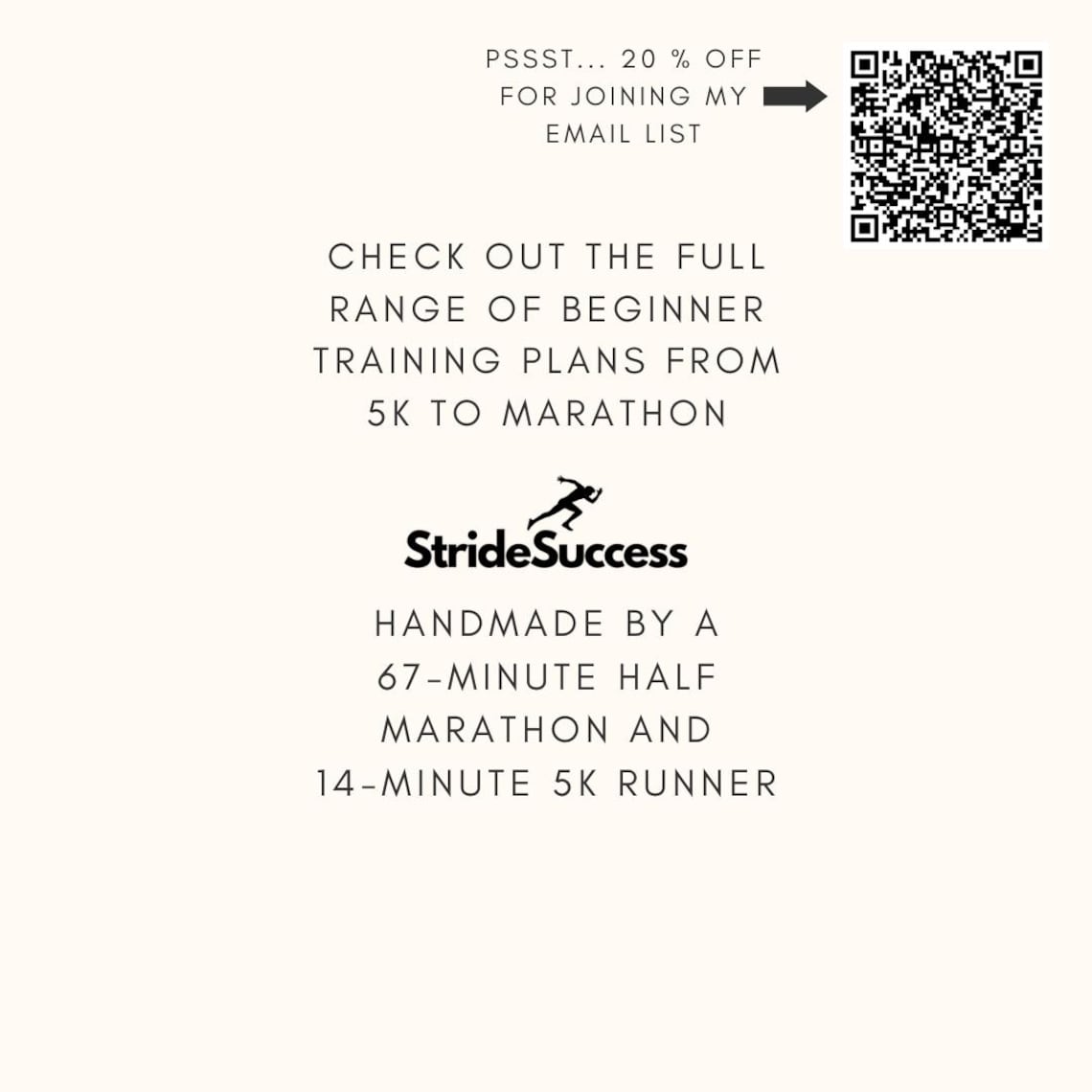 Printable 20-week Marathon Training Plan A4 US Letter, First Marathon ...