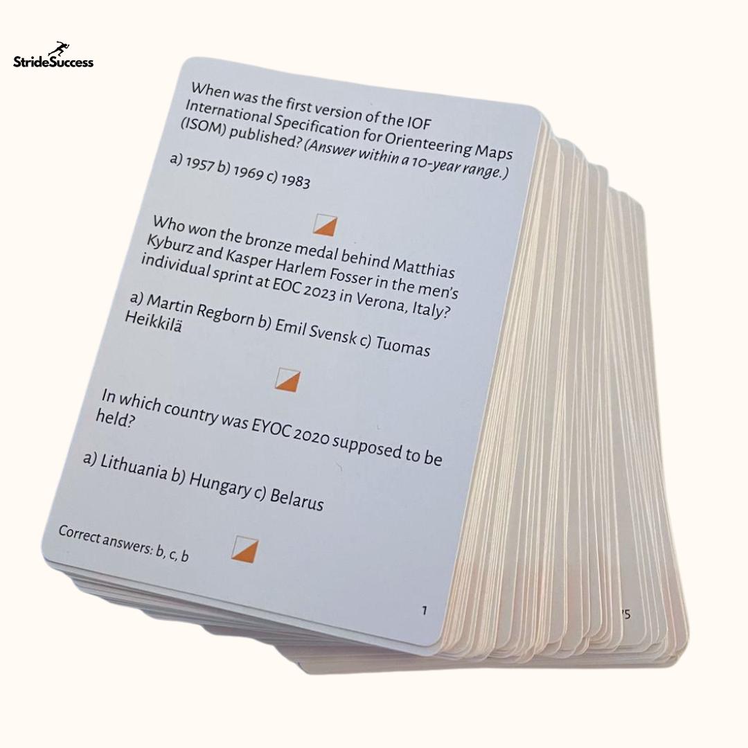 The Orienteering Quiz: Trivia Card Game With 297 Orienteering Questions ...