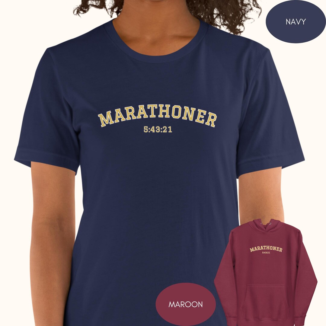 Custom Marathoner Personal Best Shirt, Personalized Gift for Marathon ...