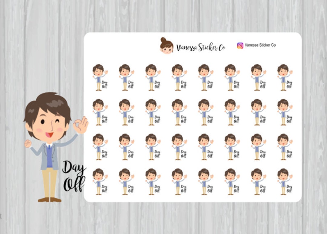 Husband Day off Stickers, Mark No Work Stickers , Dad Planner Stickers ...