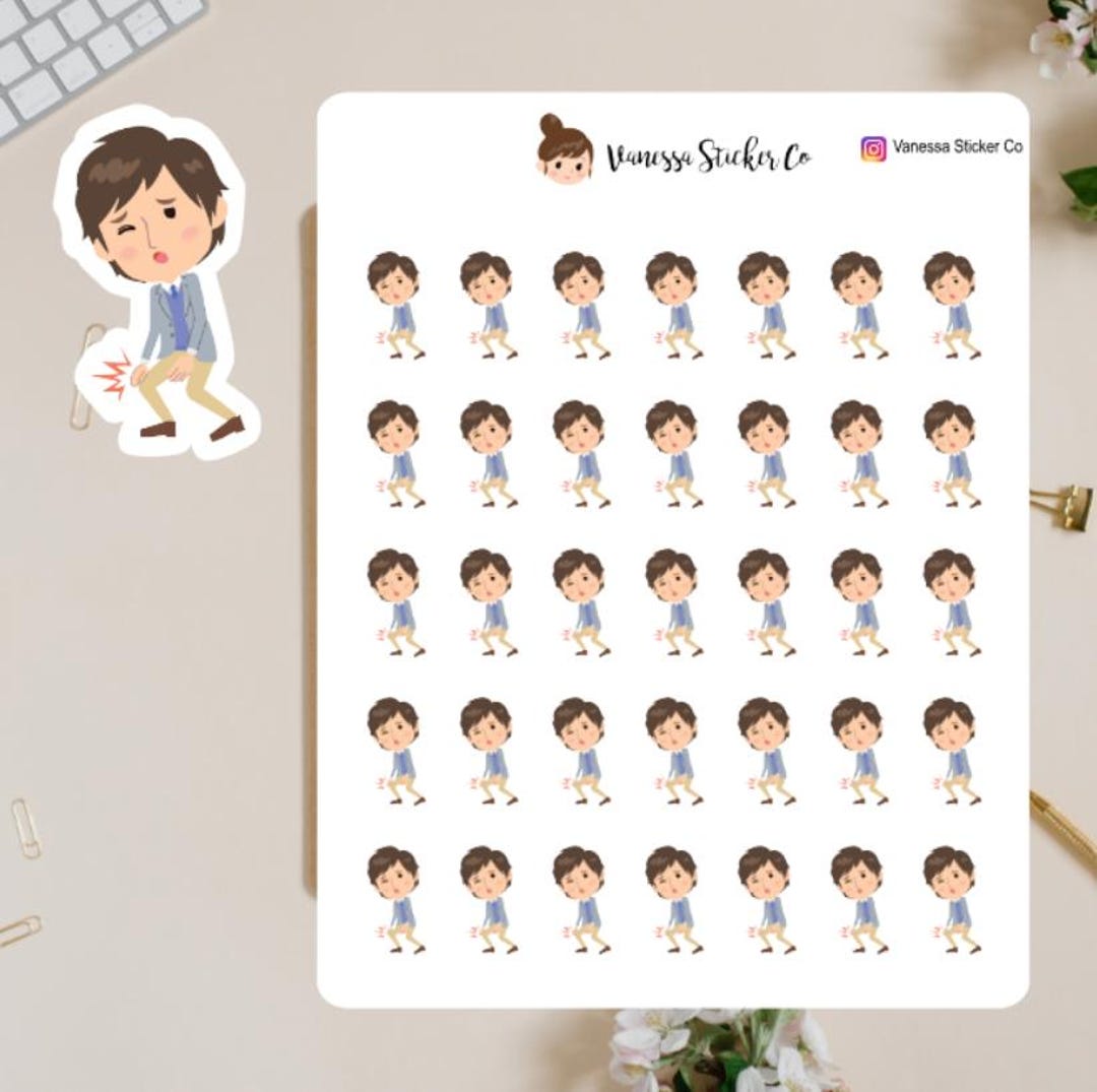 Husband Knee Pain Stickers, Mark Knee Pain Stickers , Dad Planner ...