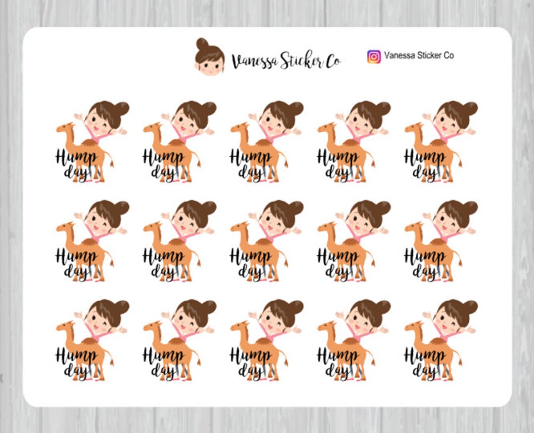 Hump Day Planner Stickers, Character Planner Stickers - Etsy