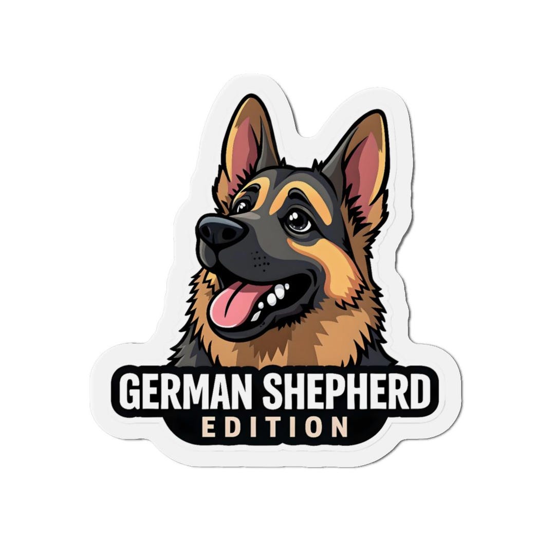 German Shepherd Magnet - Cute Dog Sticker for Car, Fridge, Laptop - GSD ...