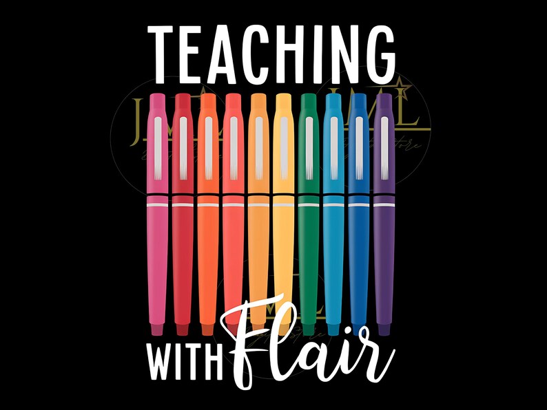 Teaching With Flair Design PNG -teachers Gifts PNG - Flair Pens ...