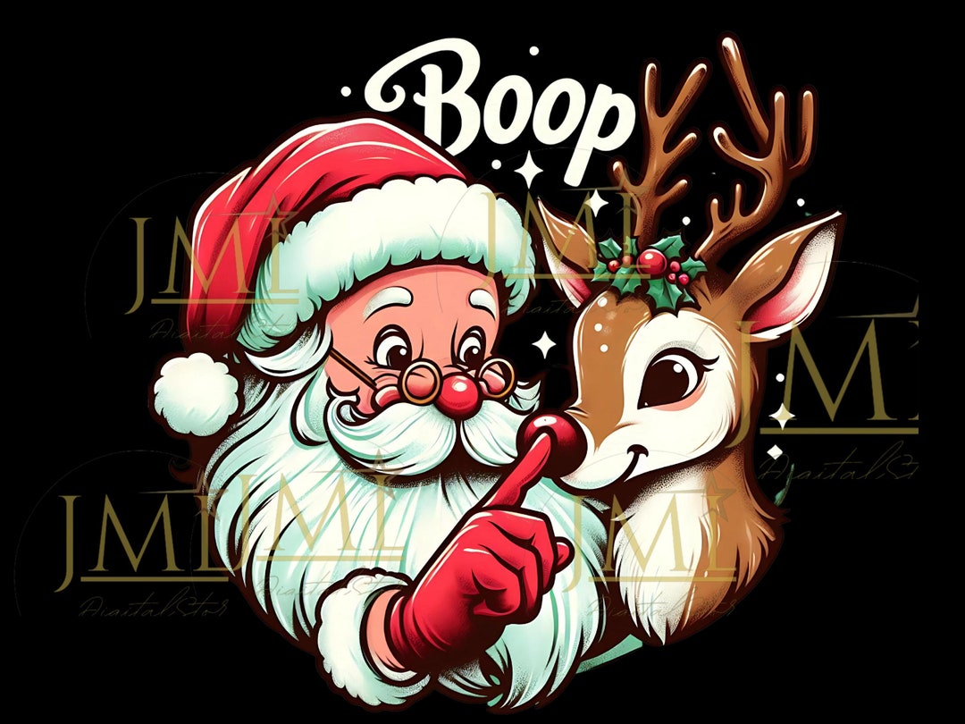 Christmas Santa Claus Png, Reindeer, Nose, BOOP, Santa Claus Svg, of ...