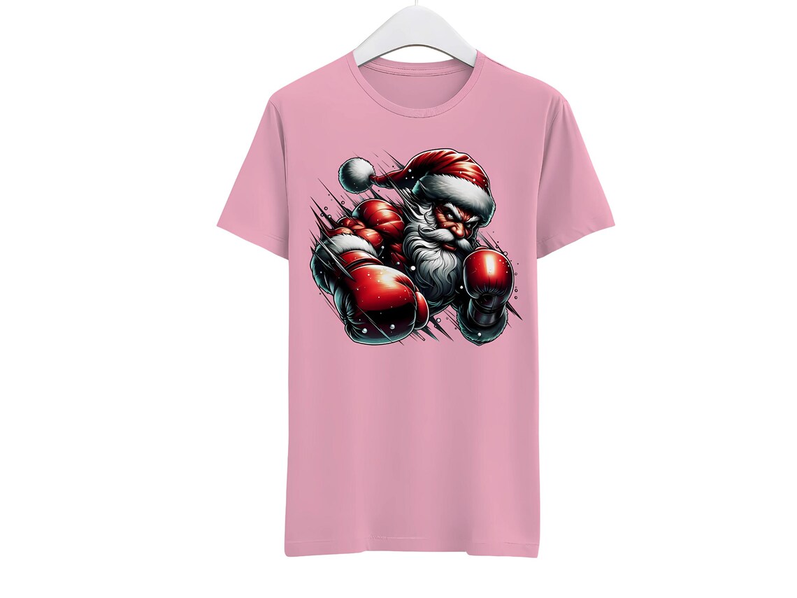 Christmas Boxing Santa Png Bold Christmas Design in PNG and Svg,santa ...