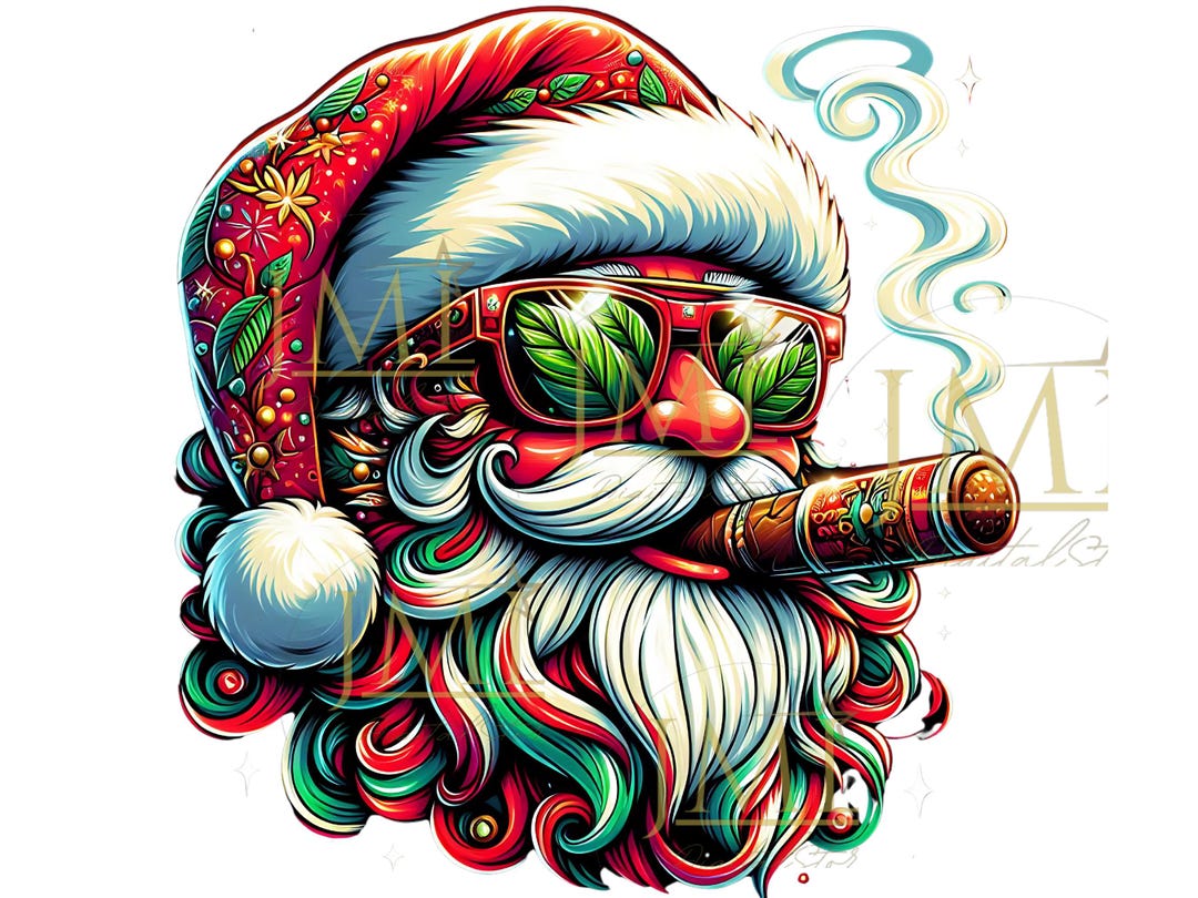 Stoner Santa Png,merry Christmas,cannabis,santa Png,cannabitch,weed ...