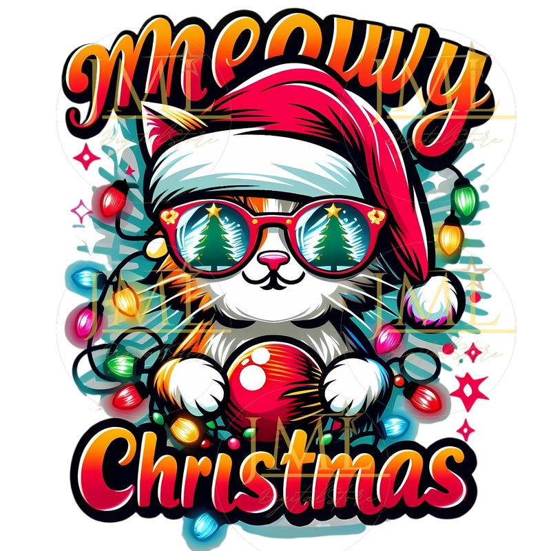 Meowy Christmas - Etsy